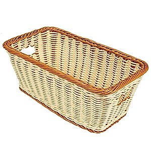 G.E.T. Enterprises WB-1520-TT Two Tone 16" x 9" Rectangular Basket, Polypropylene