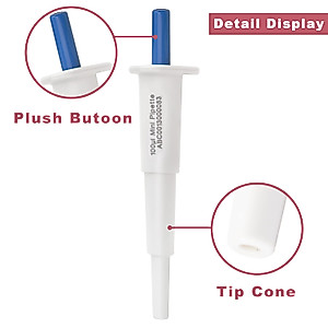 ONiLAB Mini Fixed Volume Pipette Manual Single Channel Pipettor, Laboratory Micro Pipette ，Micropipette Volume 100μl Blue