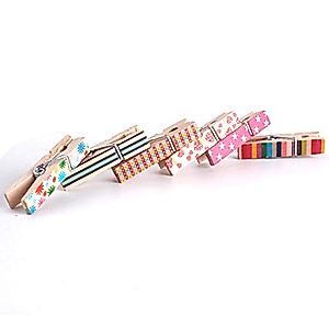 Z ZICOME Mini Wooden Clothespins Photo Paper Peg Craft Clips, 100 Pack