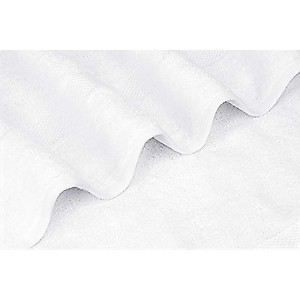 Luxury White Bath Towels Large - Circlet Egyptian Cotton | Highly Absorbent Hotel spa Collection Bathroom Towel | 30x56 Inch | Set of 2
