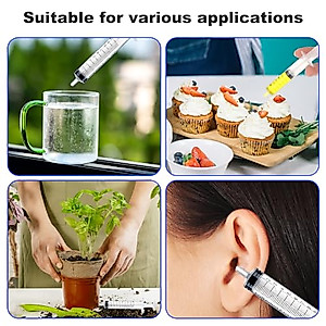 Amabro 5pcs Plastic Syringes - 1ml, 3ml, 5ml, 10ml, 20ml, No Needle Measuring Syringe Reusable Syringes for Scientific Lab Dispensing Liquid Measuring Watering Pet Feeding Oil or Glue Applicator