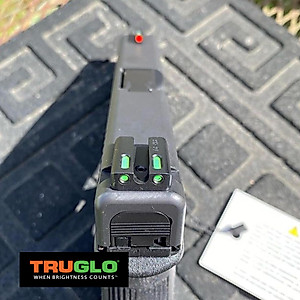 TruGlo Fiber Optic Handgun Pistol Laser Sight Accessories Fits Most Smith and Wesson M&P, SD9 and SD40 Models, with TRIDOT Aiming System
