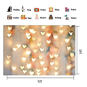 Valentine's Day Backdrop Valentine Love Heart Backdrop Mother's Day Dessert Cake Table Decoration Baby Shower Party Supplies Banner 7x5ft