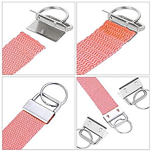 YOUNTHYE 100 Pack Key Fob Hardware 1 Inch Bulk, Silver Tone Key Chain Fob Wristlet with Key Ring for Wristlet Keychain, Key Lanyard, Key Chain Making Hardware Supplies