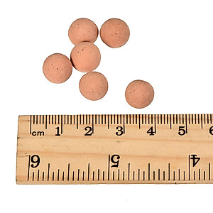 MECCANIXITY Clay Pebbles 9-10mm 0.22 lbs Pink Gardening Potted Balls for Hydroponic Growing, Vases Supplies, Bonsai Decor