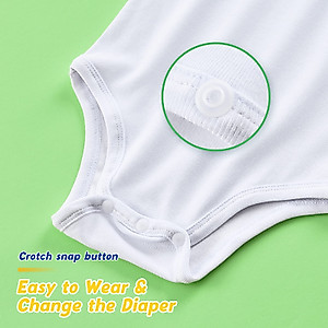 WAWSAM I Love My Auntie Bodysuit Newborn Dinosaur Romper Outfit Gift for Boys Girls Baby Infant Cotton Printed Saurus Short sleeve Onesies Dino Casual Summer Jumpsuit Gift