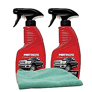 Mothers California Gold All Chrome Quick Polish (12 oz) Bundle with Microfiber Cloth (3 Items)