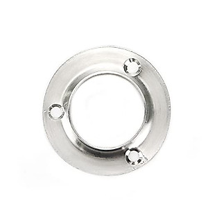 Rannb Stainless Steel Closet Rod Flange Holder Shower Rod Flange Set Socket Bracket Support Fits 32mm/1.25" Rod - 8pcs
