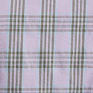 Lee Men's Extreme Motion All Purpose Classic Fit Short Sleeve Button Down Worker Shirt, Orchid Plaid