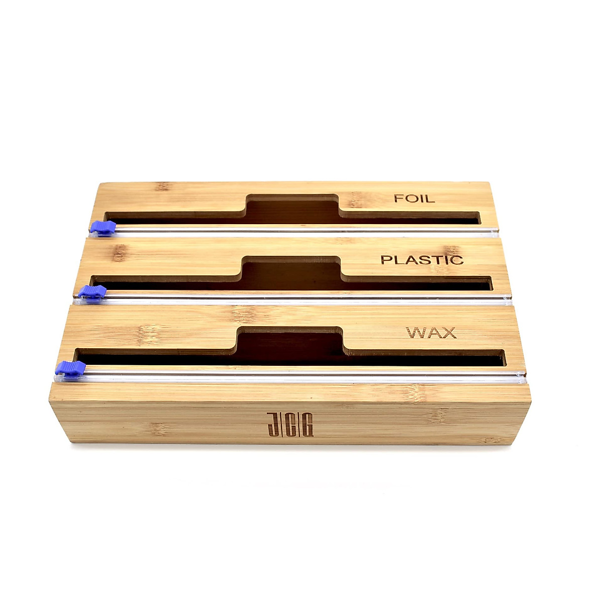 JCG 3 in 1 Bamboo Wrap Dispenser and kitchen organizer