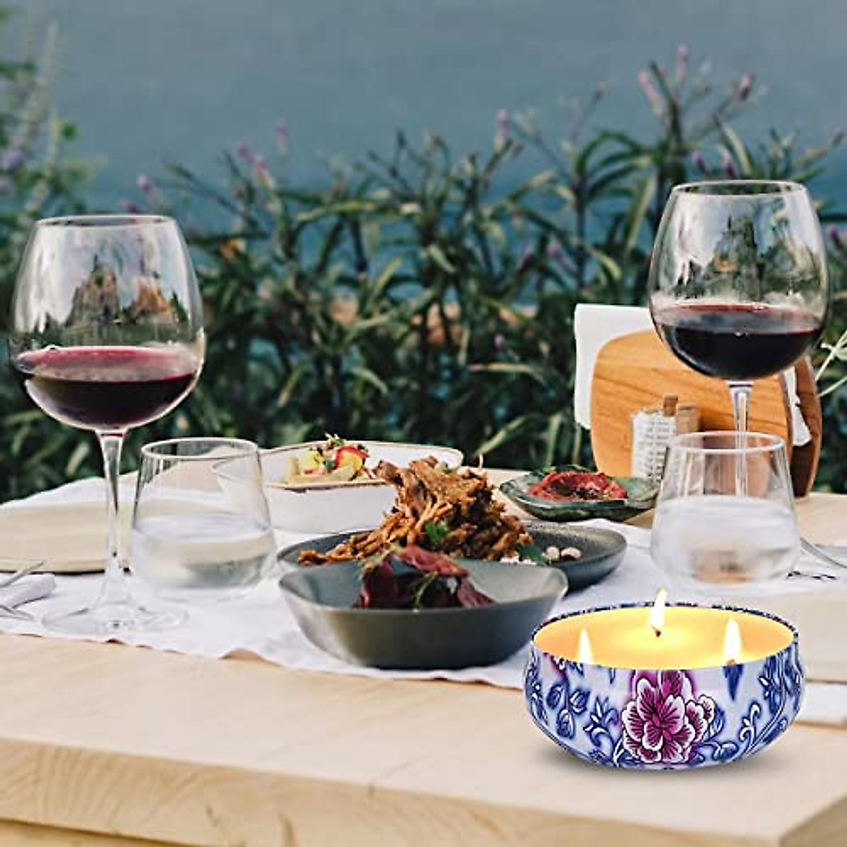 Citronella Candles Outdoor Large 3 Wick Lemongrass Scented Gift Soy Wax Candle for Home Outside Porch Patio, 3 Packs