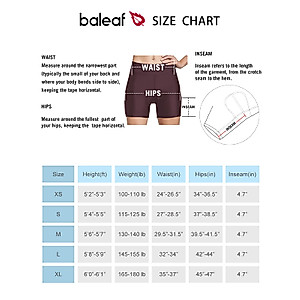BALEAF Women's Cycling Shorts Padded Bike Shorts Biking Bicycle Spin Underwear Gel UPF 50+ Wine Red S