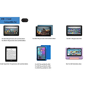 USB Fast Charger [UL Listed] Compatible with All-New Fire HD 6 7 8 10 Tablet/Fire 7 8 10 Plus/Kids Pro/Kids Edition/Kindle Fire HD HDX 7” 8.9”,Kindle Fire 2011-2022,with 6FT Charging Cord