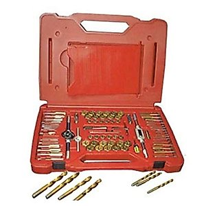 ATD Tools 277 117-Piece Machine Screw/Fractional/Metric Tap Die Drill Bit Set