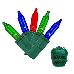 2 Packs of DecoBrite Multicolor 8 Mode Function 150 ct. Indoor/Outdoor Christmas String Lights (2pks, Multicolor)