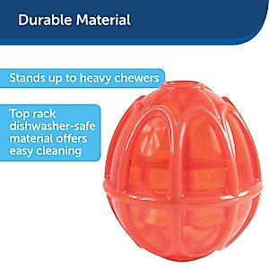 PetSafe Sportsmen Kibble Nibble - Refillable Kibble and Treat Toy - Meal Dispensing Dog Toy - Interactive Dog Toy for Anxiety and Fast Easters - Slow Down Meals - Slow Feeder Toy for Dogs