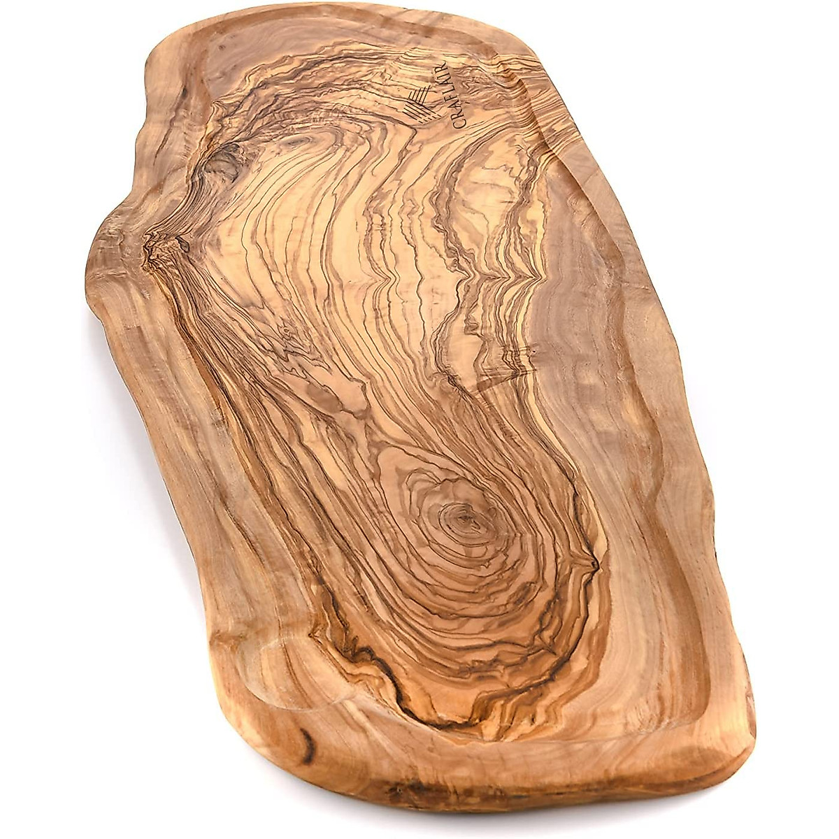 OLIVIEU ~ Olive Wood Cutting Boards with Juice Rim ~ Serving Board ~ Charcuterie Board (21 inch ~ big)