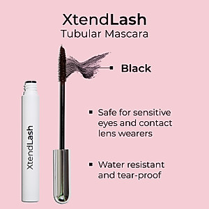 MCoBeauty XtendLash Lengthening Tubular Mascara, Volumizing & Lengthening for Dramatic Lashes, Vegan, Cruelty Free Cosmetics