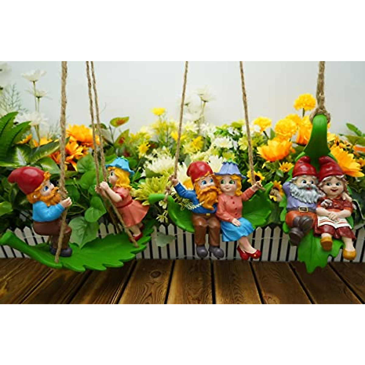 By Mark & Margot - Garden Gnome Outdoor Statues Lawn Gnome Decorations - Beautiful Funny Handmade Gnome Garden Sculpture for Home or Yard Pefect Garden Decor As Holiday Art Gnome Gifts.