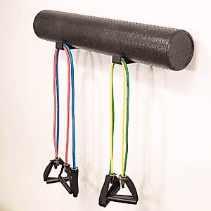 StoreYourBoard Yoga Mat Storage Rack, Foam Roller, Exercise Fitness Bands, Wall Hooks Gym Organizer