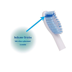 iHealthia Sensitive Replacement Toothbrush Heads Compatible with Philips Sonicare Brush HX6053, 8-Pack, fits Sonicare Plaque Control, Gum Health, Flex Care