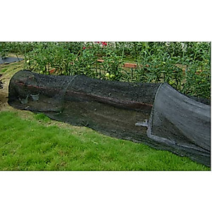 50% Sunblock Shade Cloth,Black Sun Screen Mesh Plants Greenhouse Cover Fabric,Net Tarp Sunshade UV Resistant Netting with Grommets Easier to Hang for Flowers Plants Patio Lawn Outdoor 6.5 ft x 6.5 ft