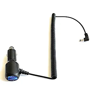 DCPOWER Coiled/Curled Power Cord Replacement for Cobra iRADAR iRAD500, iRAD 500 Laser Radar Detector