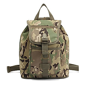 MLOLM Tactical Backpack Mini Military Rucksack Water Resistant Backpack for Mens 10L