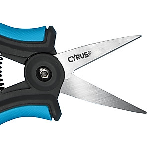 6” Gardening Scissors Hand Pruner Pruning Shear with Straight Stainless Steel Blades Trimming Hand Pruner