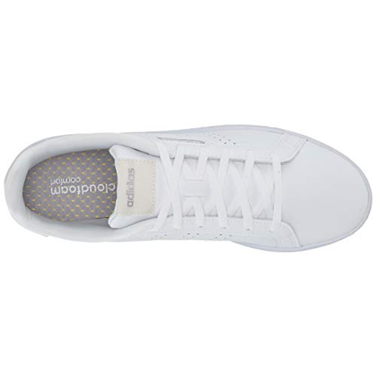 adidas Women's Courtpoint Cl X Tennis Shoe, White/White/Orbit Grey, 10
