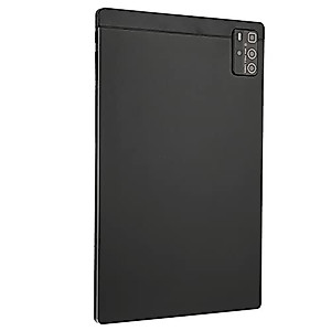 Jaerb Reading Tablet, 100‑240V Black Tablet 10.1 Inch IPS 6GB RAM 128GB ROM for Work (US Plug)