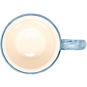 Mom Life Blessed Mama Navy Blue Large 20 oz Ceramic Coffee Mug Tea Cup, Blue