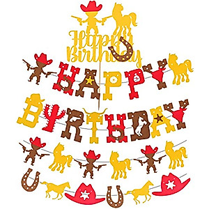 Cowboy Theme Birthday Party Supplies for Boys Banners, Cowboy Birthday Decorations, Pink Cowboy Party Supplies, Cowboy Theme Birthday Banners, Cowboy Birthday Party Supplies Favors, Boots Horses Horse