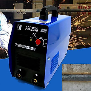 Mini Welding Machine,110V Portable Handheld Digital Welding Machine Kit,ARC-250S Electric DC Inverter Welder with Electrode Holder for Machining Industries
