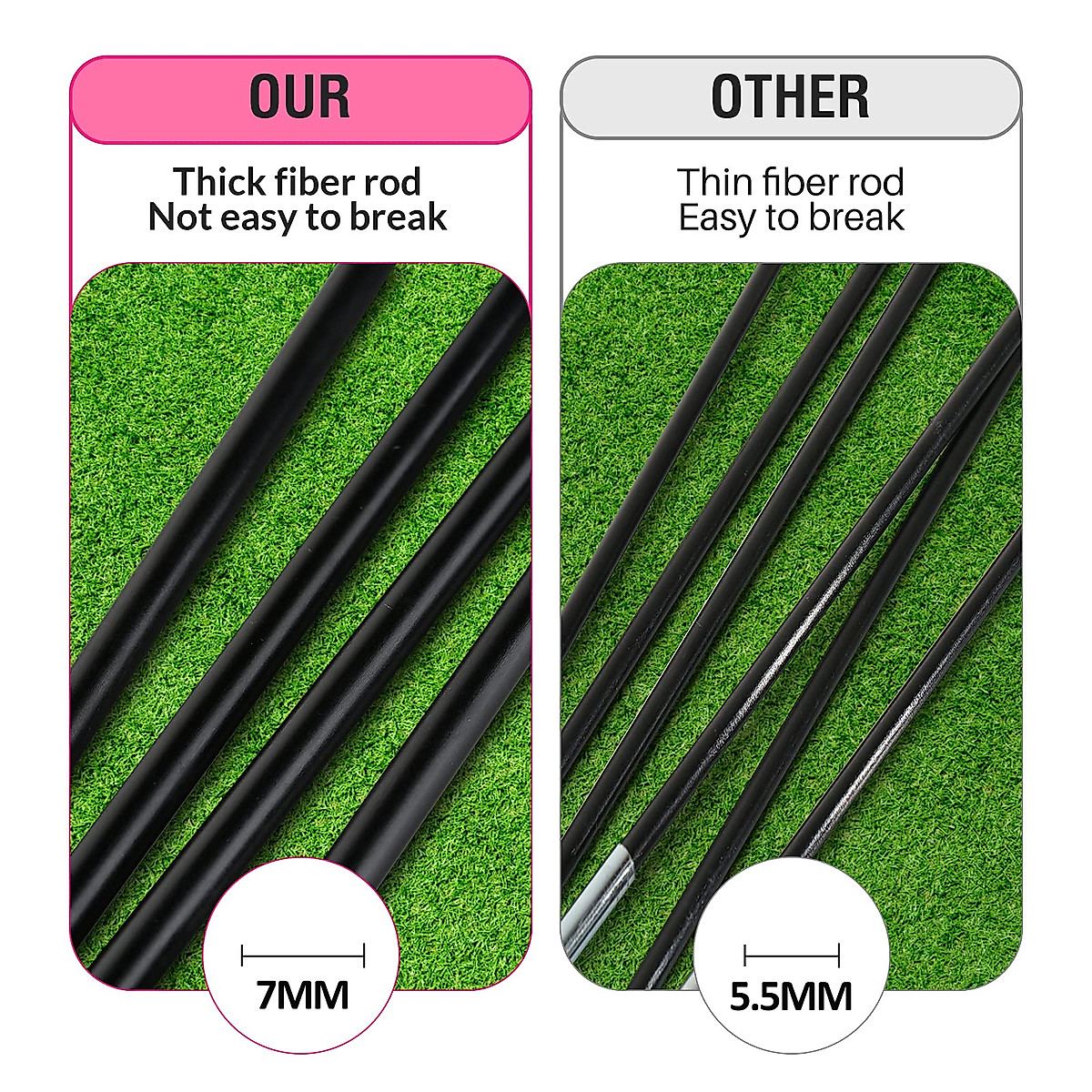 Soccer Goal for Backyard Set of 2 - Size 2.9'x2.4' Portable Pop Up Practice Mini Soccer Goals with Carry Case - Lightweight and Foldable - Ideal for Kids Age 1-8