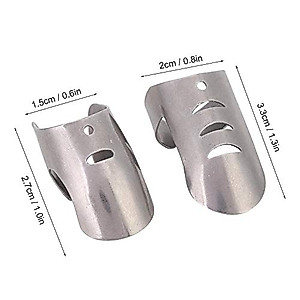 4Pcs Stainless Steel Finger Guard, Professional Slice Finger Guard Safe Finger Protector Home Kitchen Cooking Tool