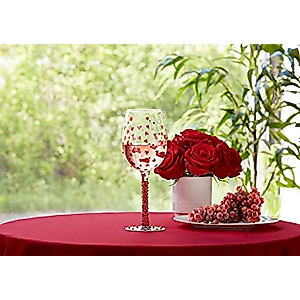 LOLITA Red Hot Wine Glass, 8.5 x 8.5 x 22.5 cm, Multi-Colour
