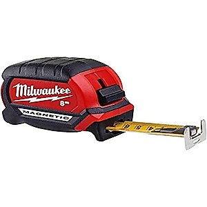 Milwaukee 4932464600 Magnetic Tape Measure 8/27, Red