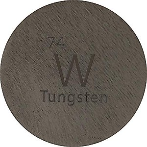 Tungsten (W) 30.68mm Metal Disc - One Troy Ounce