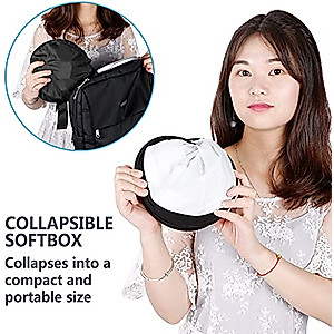 Neewer LED Light Panel Softbox for 660/530/480 LED Light - Outer 16.3'' x 6.5'', Inner 9.8'' x 8.7'', Foldable Light Diffuser with Strap Attachment and Bag for Photo Studio Portrait Video Shooting