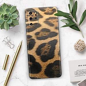 DesignSkinz Real Thin Vector Leopard Print Protective Vinyl Decal Wrap Skin Cover Compatible with The Samsung Galaxy S20 (Screen Trim & Back Glass Skin)