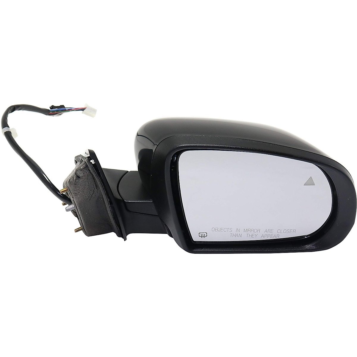 Kool Vue Passenger Side Power Heated Mirror for Jeep Cherokee 2014-2018 Manual Fold With Signal Light, Blind Spot Monitor, Memory & Puddle Lamp; Without Auto-Dimming Paintable