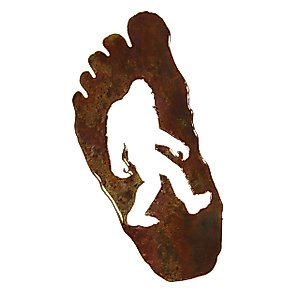 Bigfoot Gift - Footprint Magnet (Small) - Great Gift for Sasquatch Fans, Hiking, Outdoors, Camping