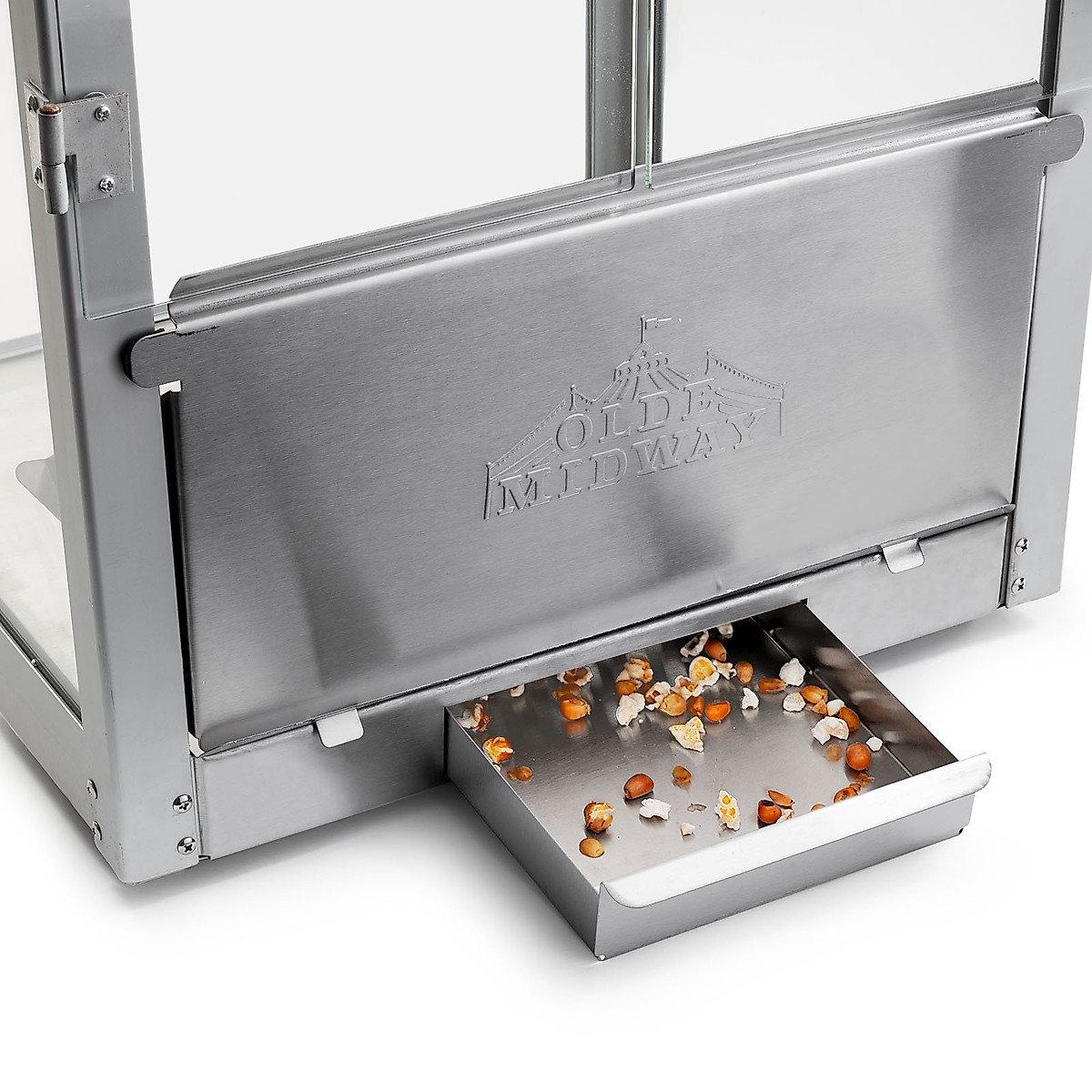 Olde Midway Commercial Popcorn Machine Maker Popper with Large 12-Ounce Kettle - Black