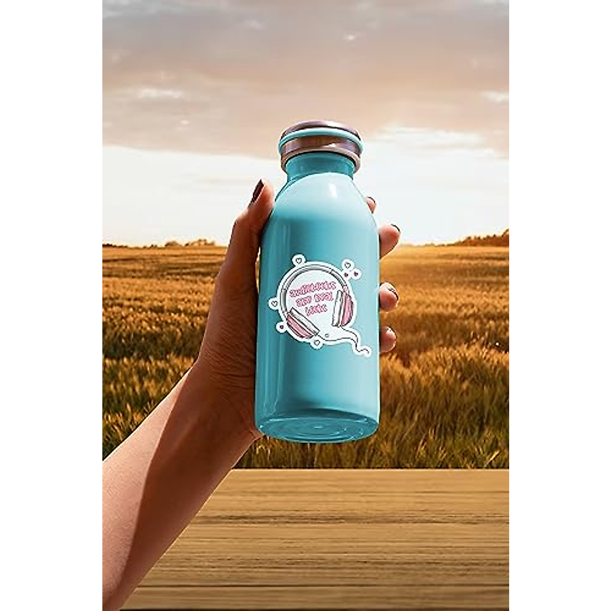 Miraki Audiobooks Are Real Books Sticker, Book Quote Sticker, Book Lover Sticker, Reading Sticker, Water Assitant Die-Cut Vinyl Bookish Decals for Laptop, Phone, Water Bottles, Kindle Sticker