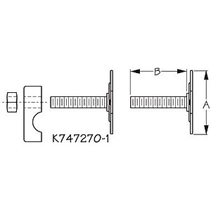 Sea-Lect Designs Footbrace Stud Mount Kit
