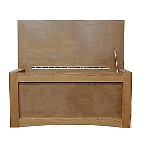 Personalized Engraved Wooden Toy Box - Blanket Chest - Memorial Box - Hope Chest - Webb Ranch Specialties (Fruitwood)