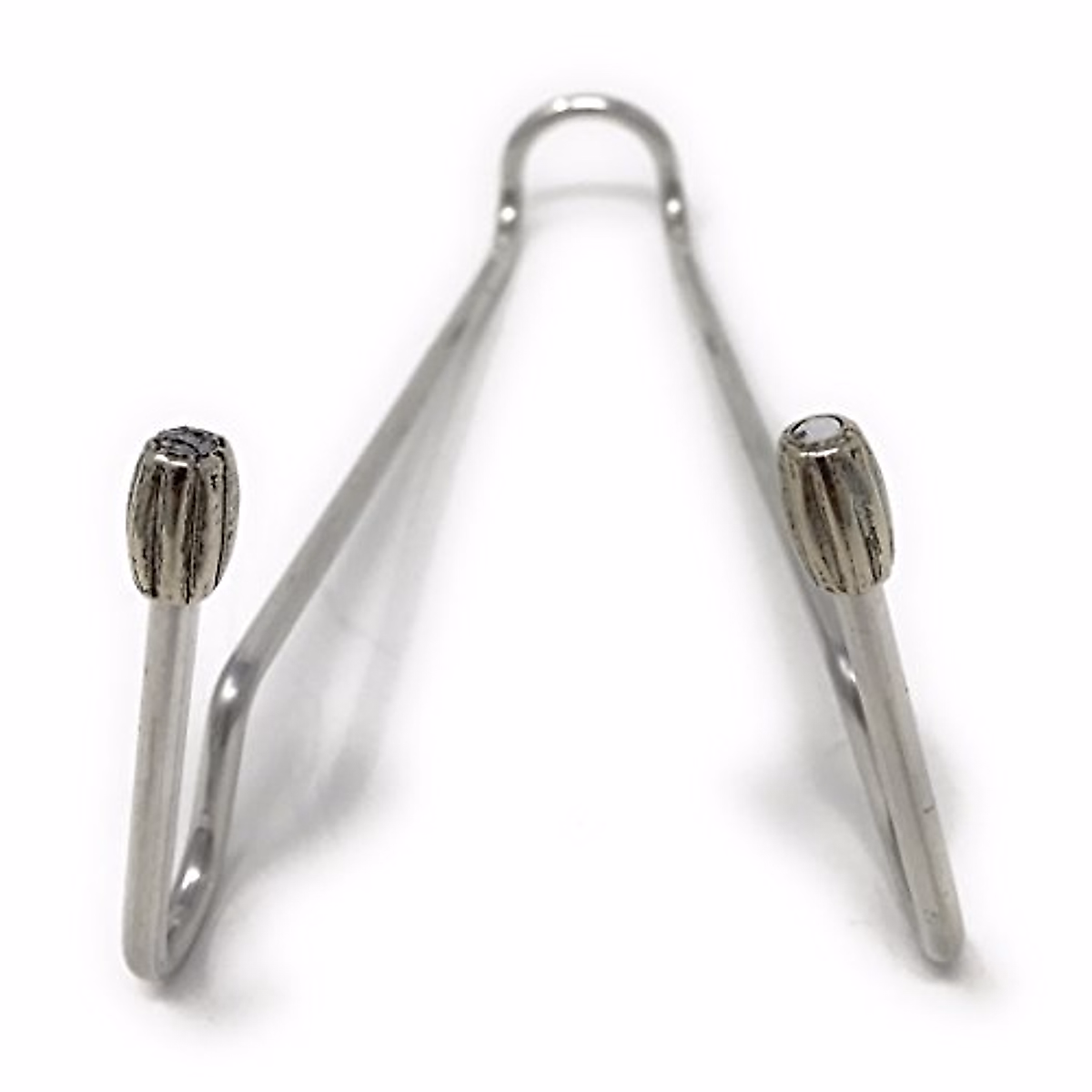 Wine Bottle Stand Or Holder For Display, Aluminum With Beads (Set Of 2)