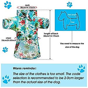 3 Pieces Pet Dog Hawaiian Costume, Includes Puppy Dog's Cool T-Shirts Summer Clothes, Funny Cute Dog Retro Fashion Sunglasses and a Colorful Wreath for Small to Medium Dog (Green Series)