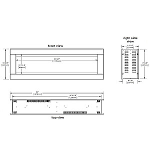 Napoleon Clearion 50 inch Wall Mount Electric Fireplace - Black, NEFBD50HE